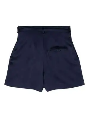 Ralph Lauren Belted Satin Shorts