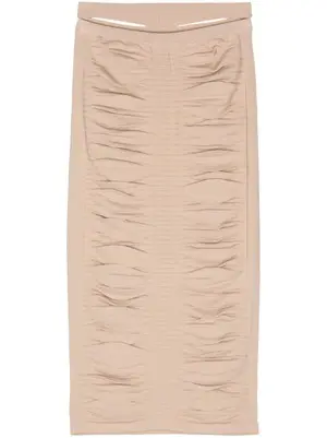 ANDREĀDAMO Xray Knit Midi Skirt