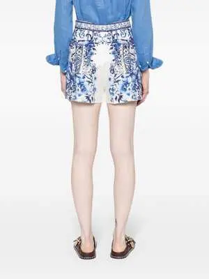 Camilla Glaze And Graze Linen Shorts - White