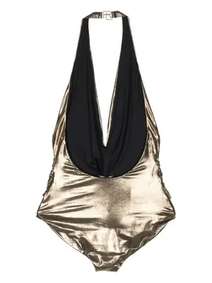 Ralph Lauren Draped Halterneck Bodysuit