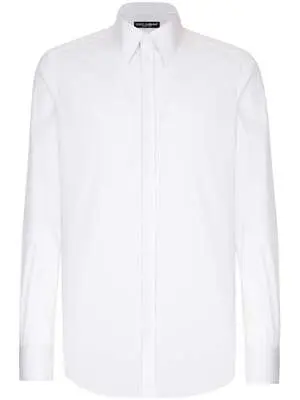 Dolce & Gabbana Stretch Cotton Shirt - White