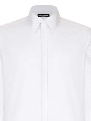 Dolce & Gabbana Stretch Cotton Shirt - White