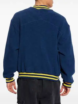Rhude Logo-appliqué Terry Varsity Jacket