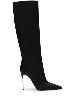 Dolce & Gabbana Logo-plaque Leather Boots