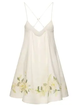 Zimmermann Harmony Swing Linen Mini Dress