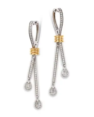 Bloomingdale'S Diamond Drop Earrings, 1.0 Tcw - White/yellow