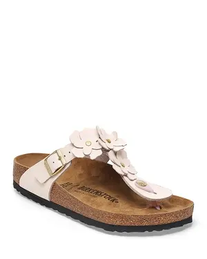 BIRKENSTOCK Gizeh Flowers Thong Sandals - Pink