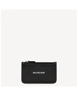 Balenciaga Cash Large Long Coin And Card Holder - Black