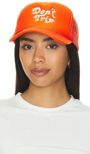 FREE & EASY Don't Trip Trucker Hat - Orange