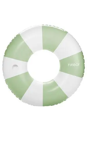 FUNBOY Sage Vintage Stripe Tube Float In Green - N,a