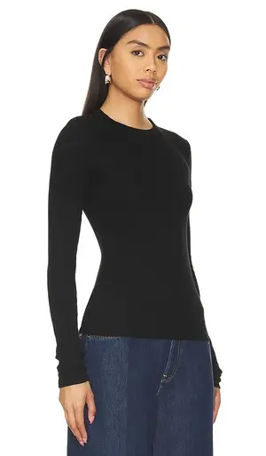 Cotton Citizen Verona Crew Shirt In Black - Jet Black