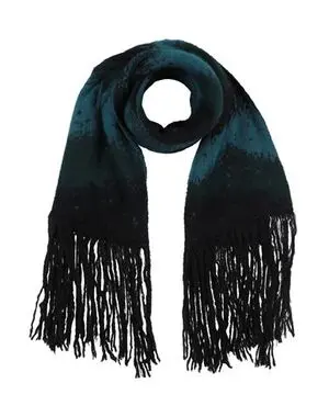 Isabel Benenato Scarf Deep Teal Mohair Wool, Polyamide, Wool - Green