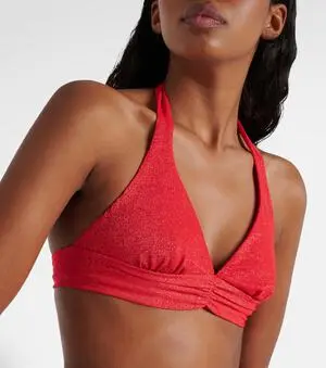 Max Mara Halterneck Lurex® Bikini Top