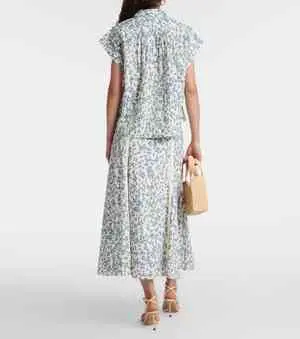 Velvet By Graham & Spencer Paulette Floral Cotton Blouse