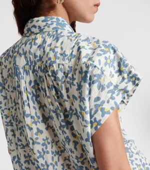 Velvet By Graham & Spencer Paulette Floral Cotton Blouse