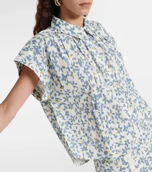 Velvet By Graham & Spencer Paulette Floral Cotton Blouse
