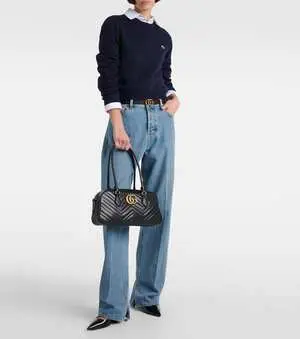 Gucci Gg Marmont Medium Leather Shoulder Bag