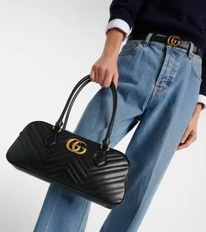 Gucci Gg Marmont Medium Leather Shoulder Bag