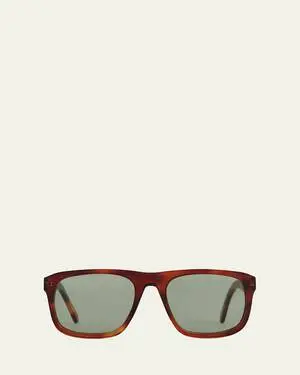 TOTEME The Navigator Square Sunglasses - Havana
