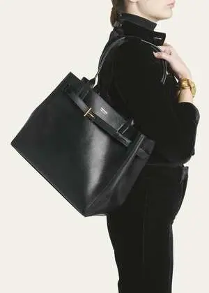 TOM FORD Audrey Medium Tote Bag - Black