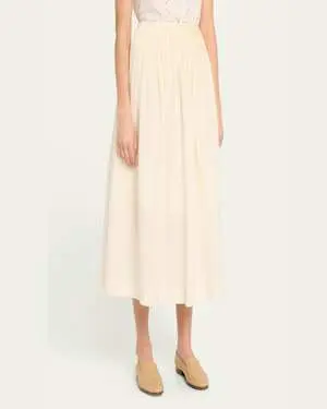LOULOU STUDIO Artemis Pleated Maxi Skirt