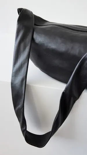 ST. AGNI Soft Crescent Lambskin Shoulder Bag