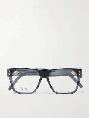 Dior Cd Diamondo S6i Square-frame Optical Glasses - Blue