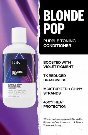 IGK Blonde Pop Purple Toning Conditioner