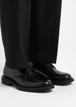 Saint Laurent Vaughn Leather Derby Shoes