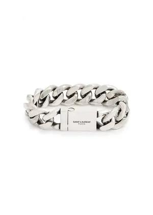 Saint Laurent Chunky Chain Bracelet - Silver