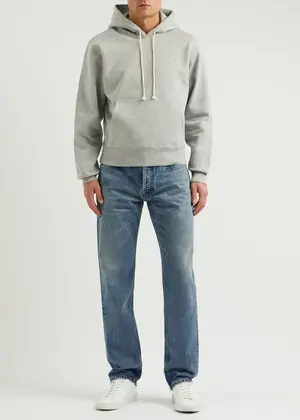 Saint Laurent Distressed Straight-leg Jeans - Blue