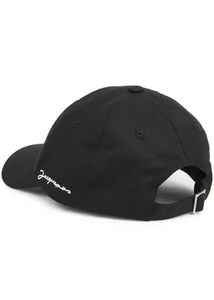Jacquemus La Casquette Cotton Cap - Black