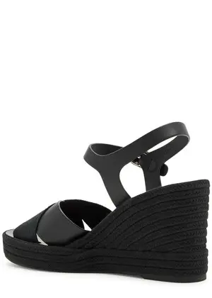 Chloé Piia 100 Leather Wedge Espadrilles