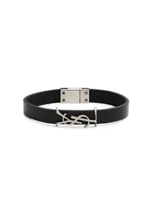 Men's Black Leather Bracelets