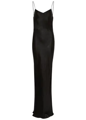 Saint Laurent Satin Maxi Dress