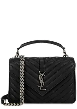 Saint Laurent College Medium Shoulder Bag - Black