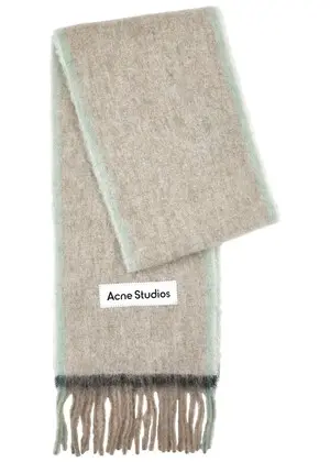 Acne Studios Vally Alpaca-blend Scarf Beige