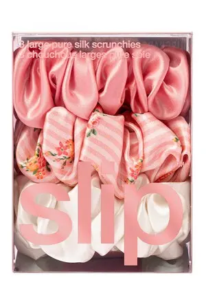 Slip Pure Silk Large Scrunchies - Petal