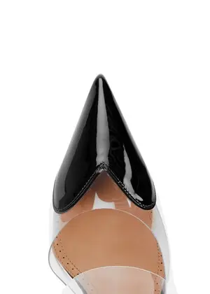 Alaïa Coeur 90 Patent Leather Mules - Black