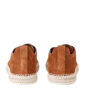 Zegna Suede Triple Stitch Espadrilles