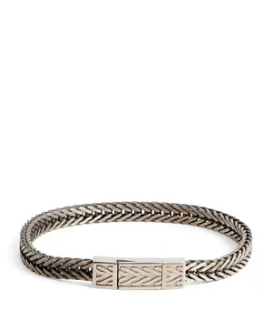 Tateossian Sterling Herringbone Chain Bracelet