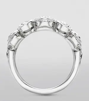 BOODLES Platinum And Diamond Over The Moon Ring