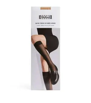 Wolford Satin Touch 20 Knee-high Stockings - Beige