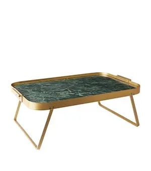 KAYMET Marbled Bed Tray - Green