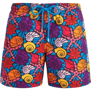 Vilebrequin Swim Trunks Noumea Sea Shells Swimming Trunk Moorea