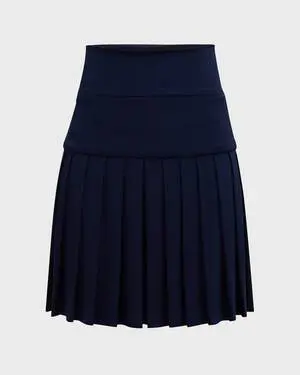 Norma Kamali Pleated Mini Skirt