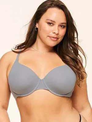 Victoria's Secret Adore Me Janelle Lightly Lined Demi Bra Grey