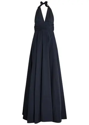 Bernadette Monroe Halterneck Taffeta Gown