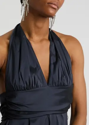 Bernadette Monroe Halterneck Taffeta Gown