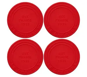 LE CREUSET Set Of 4' Silicone Coasters - One-color